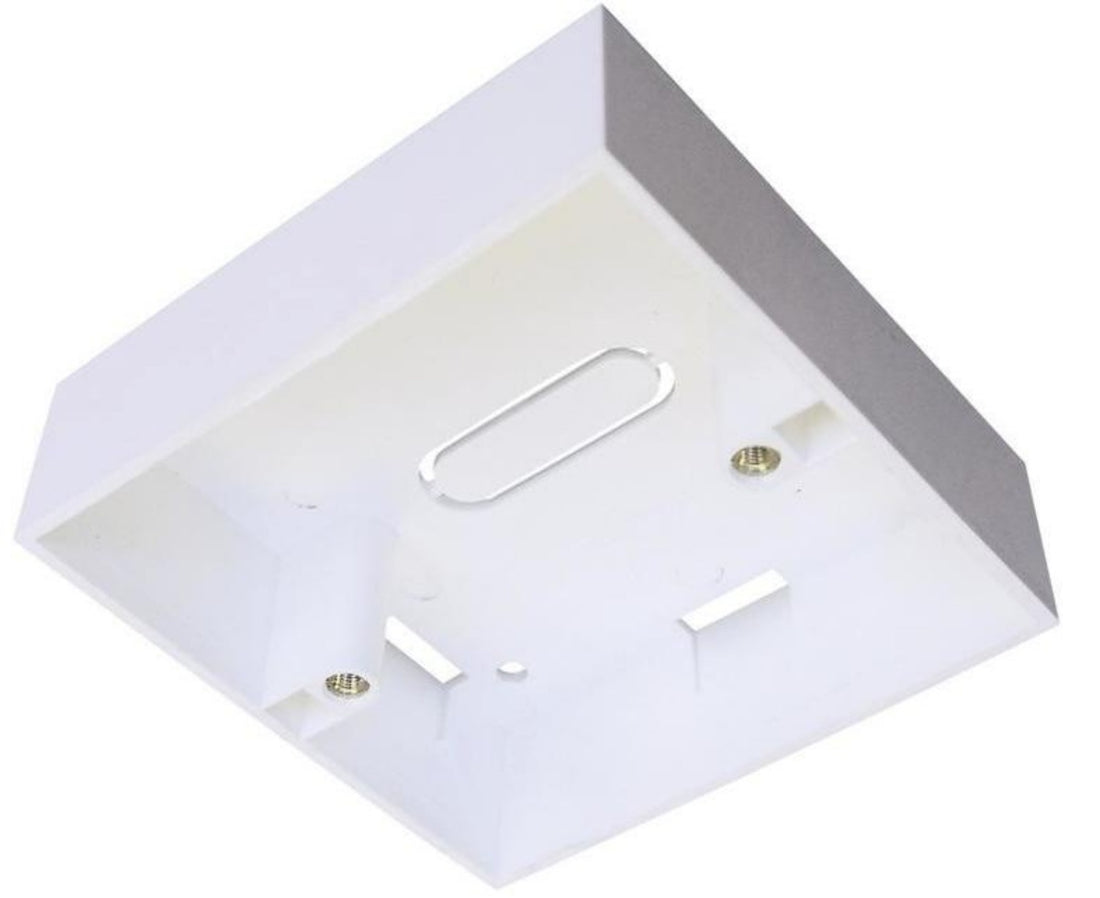 Compact Surface Mount Single Gang Box - 86 x 86 x 32mm, White (BB ...