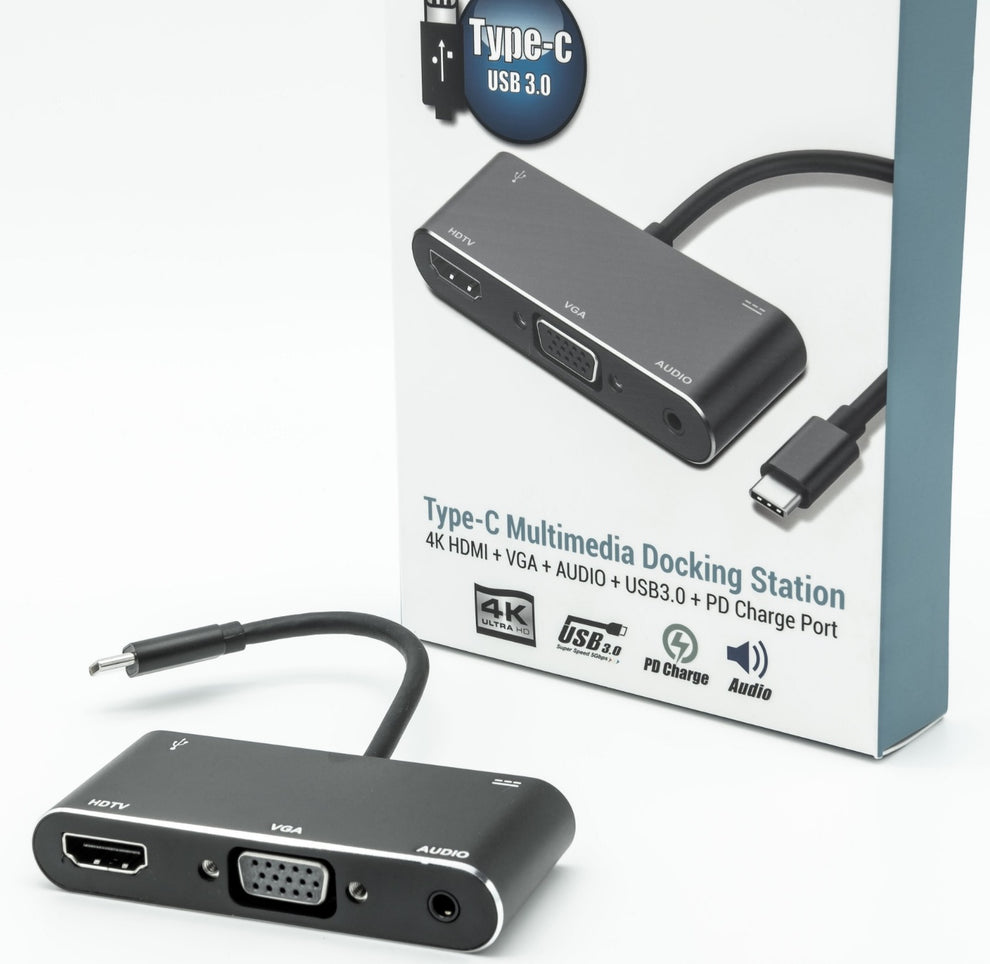 Enhance Your Displays with C-TC-HDMI-VGA: USB Type-C to VGA and HDMI 4K ...