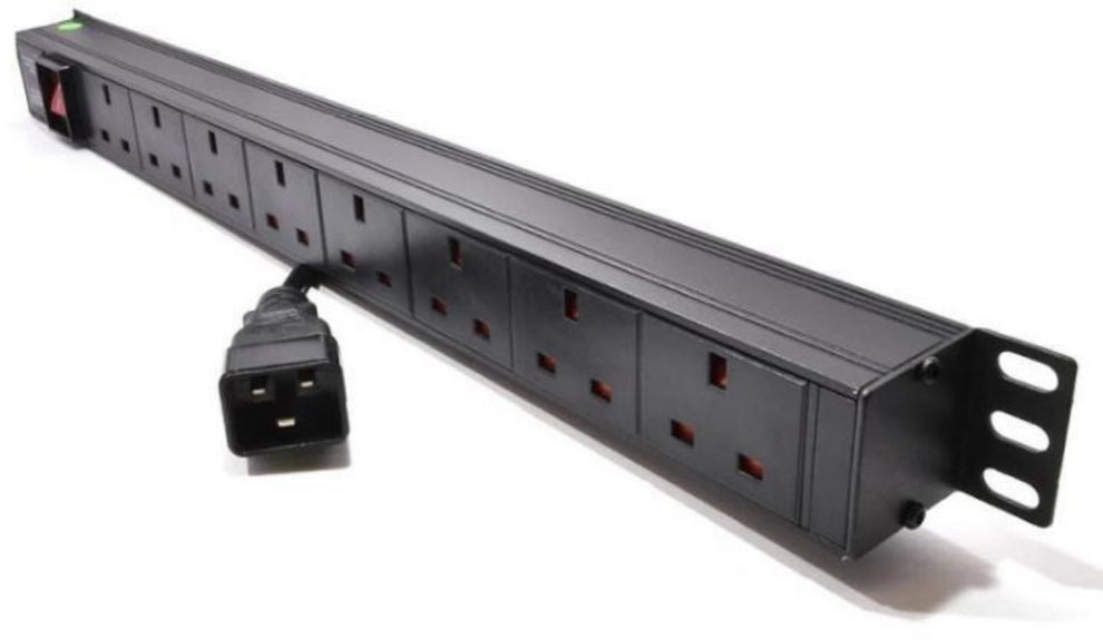PDU-8WS-V-UK-IEC20: 8-Way Vertical Rackmount IEC20 PDU with UK Sockets ...
